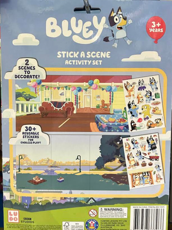 Bluey Stick A Scene - Warrnambool Toys and Baby