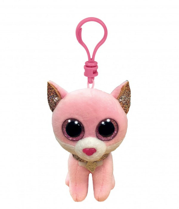 FIONA Cat Pink TY Beanie Boo Clip On - Warrnambool Toys and Baby