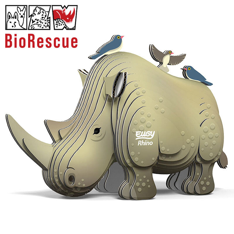 Eugy Cardboard Model Kit Rhino - Warrnambool Toys and Baby Eugy Cardboard Model Kit Rhino - Warrnambool Toys and Baby