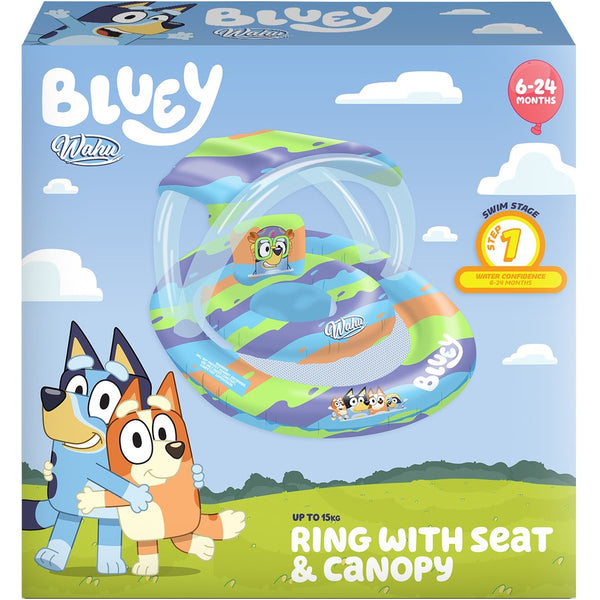 Wahu Bluey Ring with Seat and Canopy REFRESH (6-24m up to 15kg) Step 1 ...