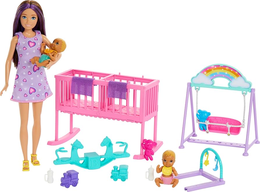 Barbie Skipper Babysitter Twin Nursery Playset Warrnambool Toys and Baby