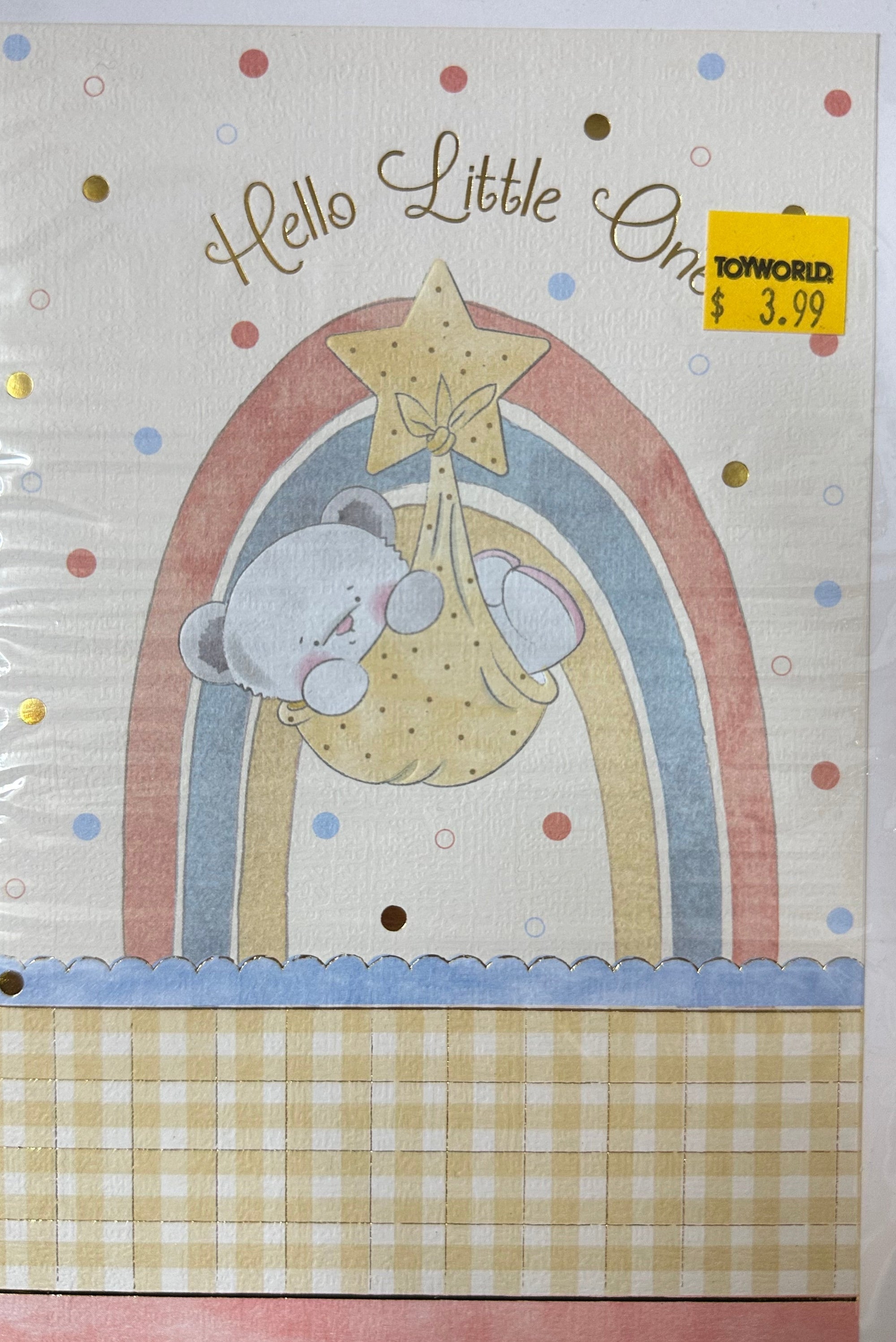 Welcome Baby Card - Hello Little One - Warrnambool Toys and Baby
