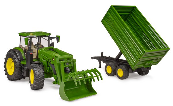 Bruder 03155 1/16 John Deere 7R 350 Tractor with Frontloader and Tippi ...