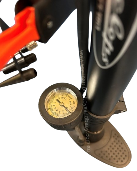 Cyclops Alloy Floor Pump with Guage - Warrnambool Toys and Baby