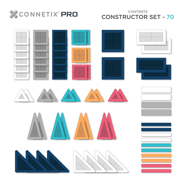 Connetix PRO Constructor Set 70pc - Warrnambool Toys and Baby