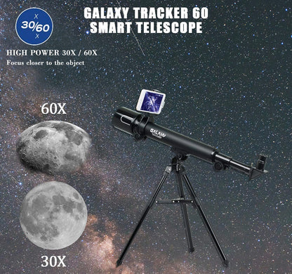 Galaxy Tracker 60 Power Smart Telescope 50M - Warrnambool Toys and Baby